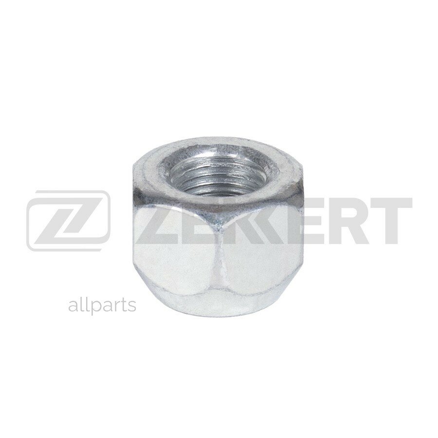 ZEKKERT BE-4272 Гайка колесная конус M12 x 1 5 L=14 ключ 19 Цинк