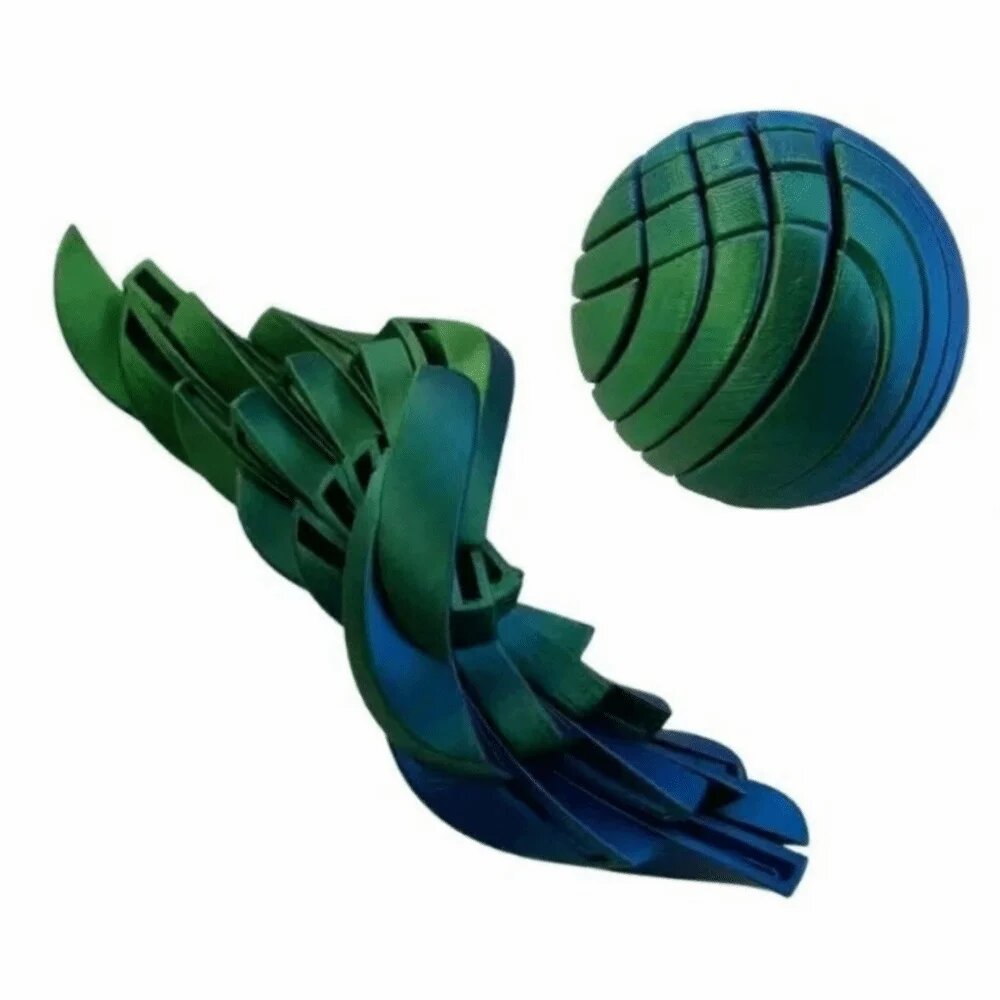 Слайм-шар 3D-печать, Blue Green, 5.5CM