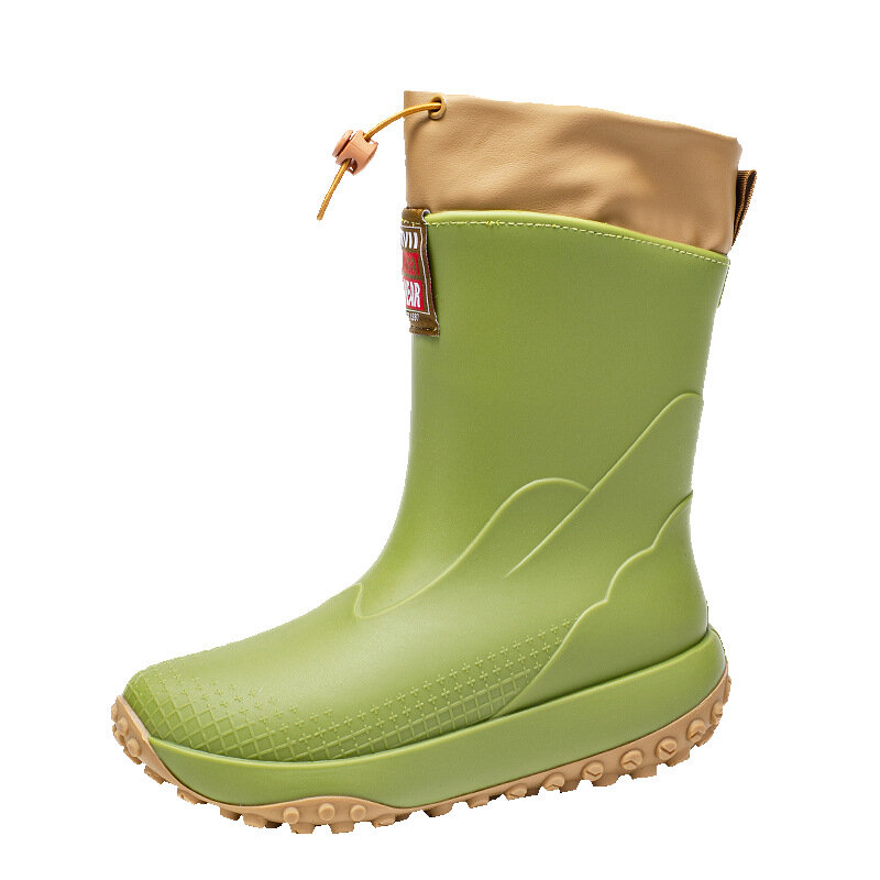 Резиновые сапоги средней или низкой высоты для активного отдыха, зимние мужские, взрослые, для родителей и детей, парные рабочие водонепроницаемые сапоги, женские и детские теплые резиновые сапоги. Размер обуви. EU:42