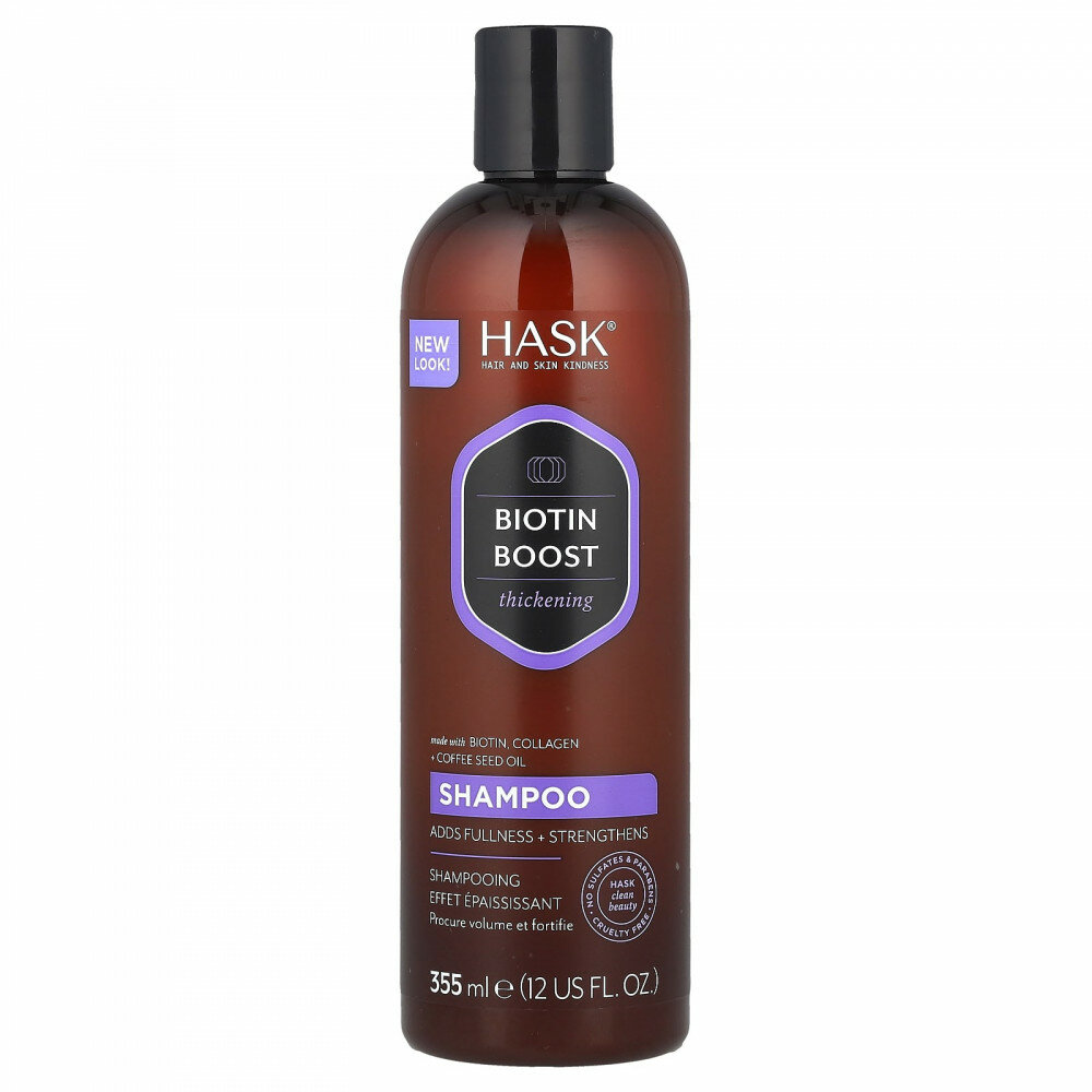 Hask Beauty, Biotin Boost, шампунь для густоты волос, 355 мл (12 жидк. унций)