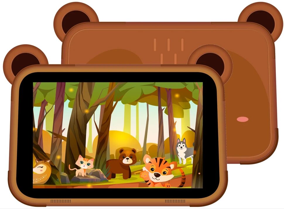 8" Планшет KENSHI Kids H44 LTE 4/64 ГБ, 5000 мА*ч, Android 14. x, коричневый