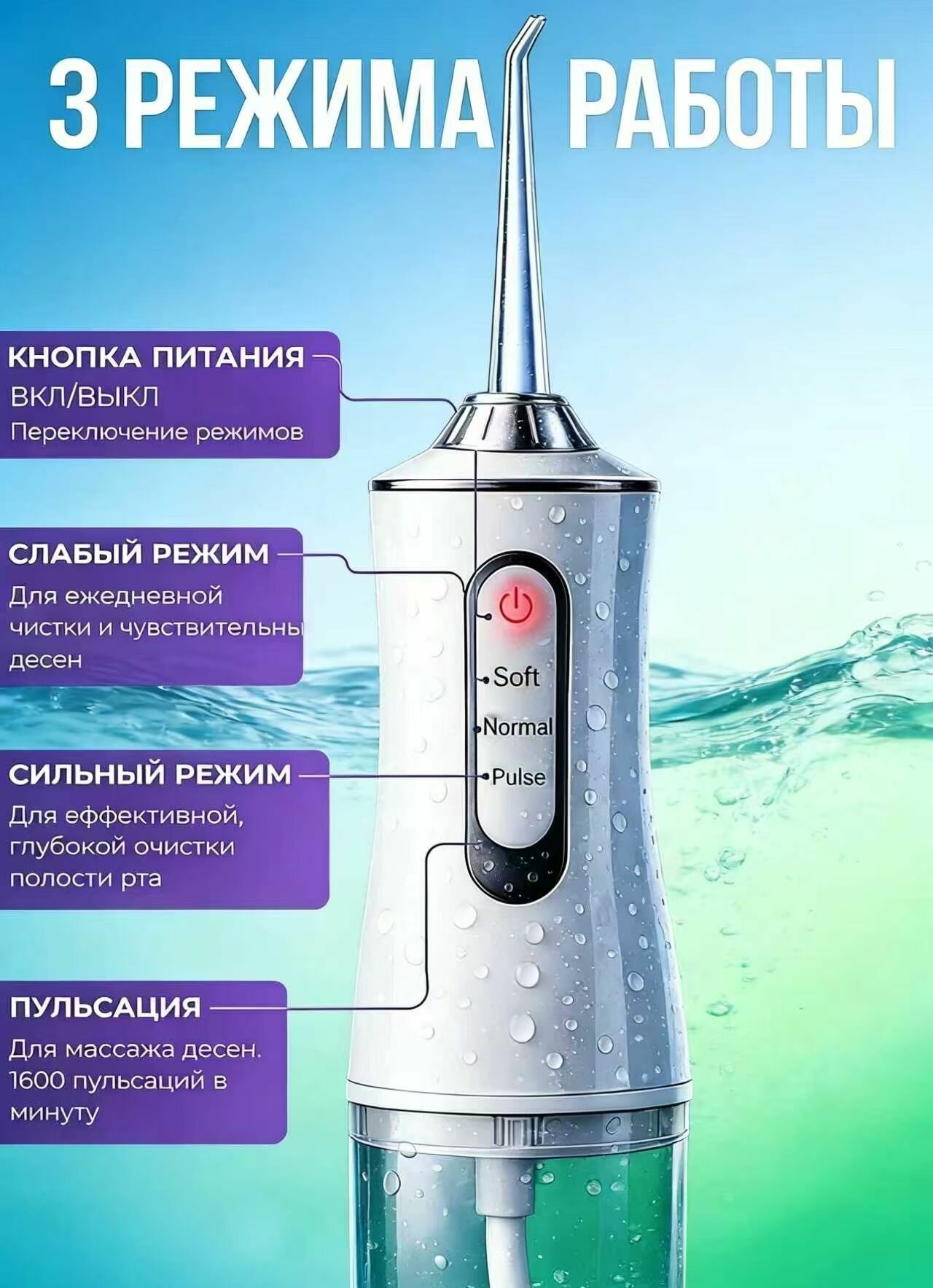 Орационные аппараты для зубов и десен с соплами / Портативные ораторы для зубов