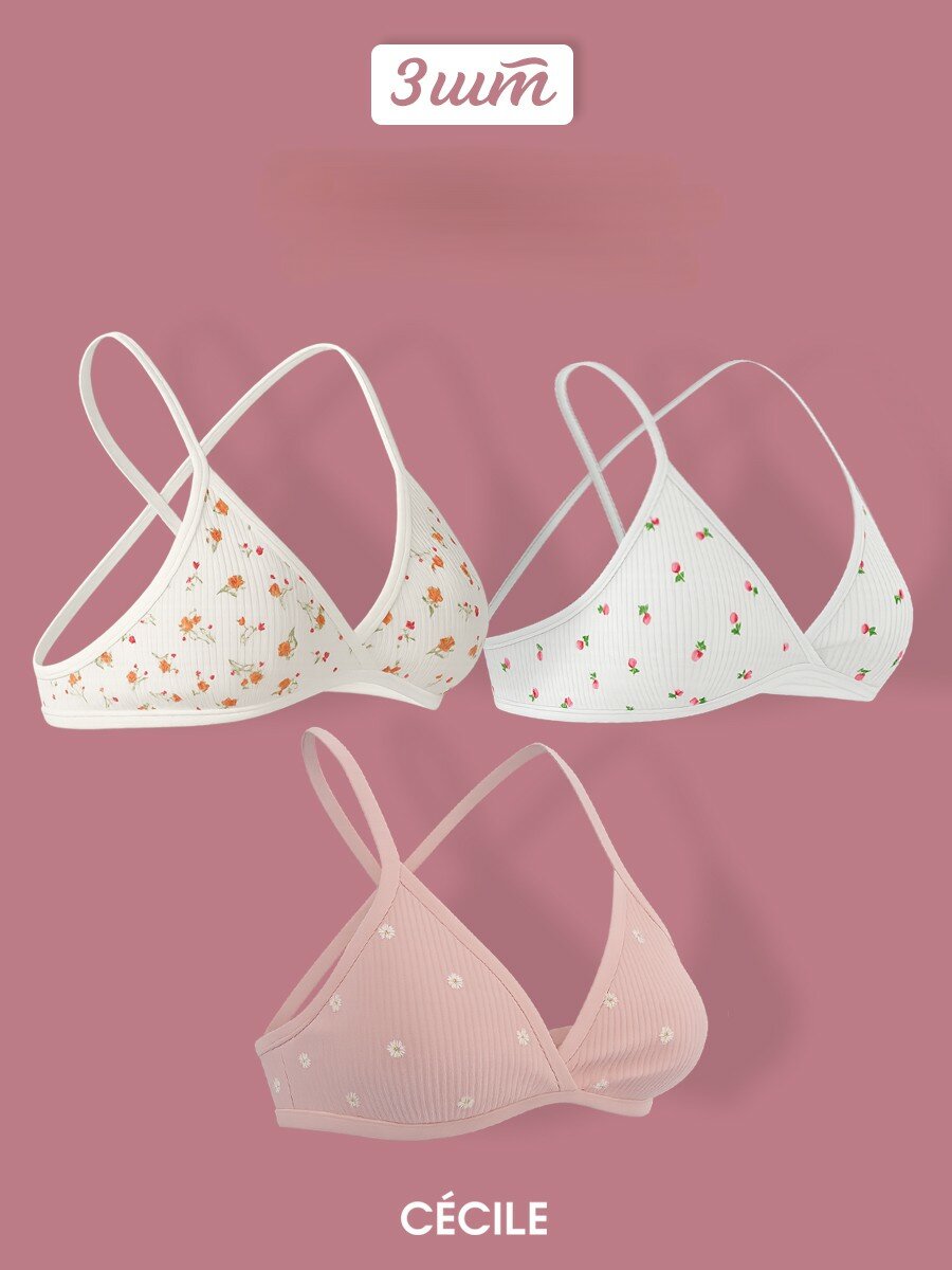 Трусы женский бра хлопок, набор 3шт., комплект