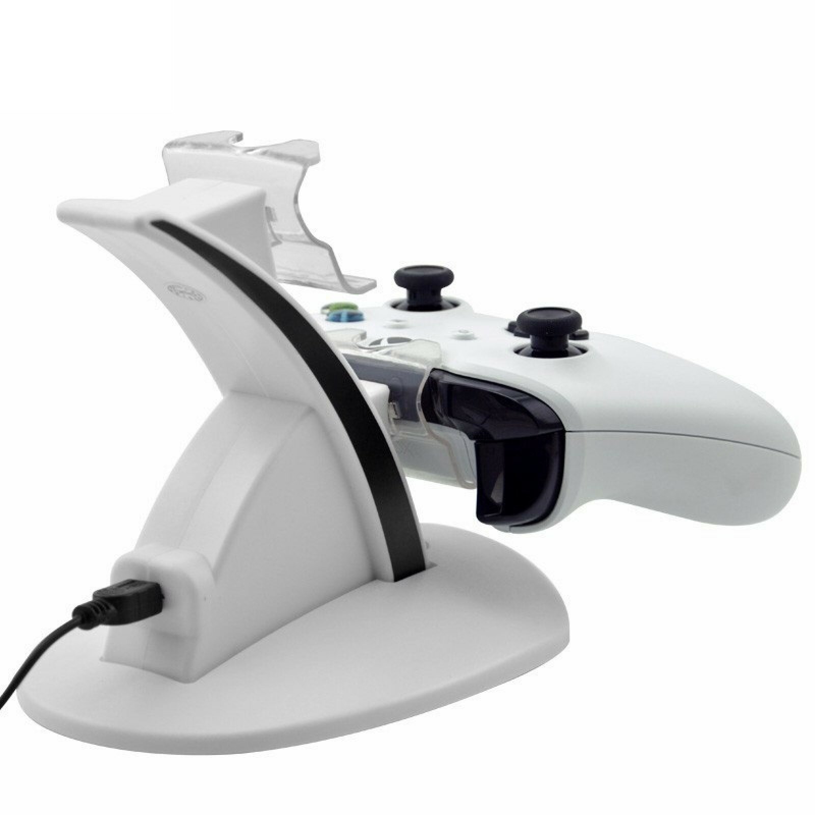 Док-станция MyPads TA-146581 для двойной зарядки контроллеров Xbox One, белая, USB питание