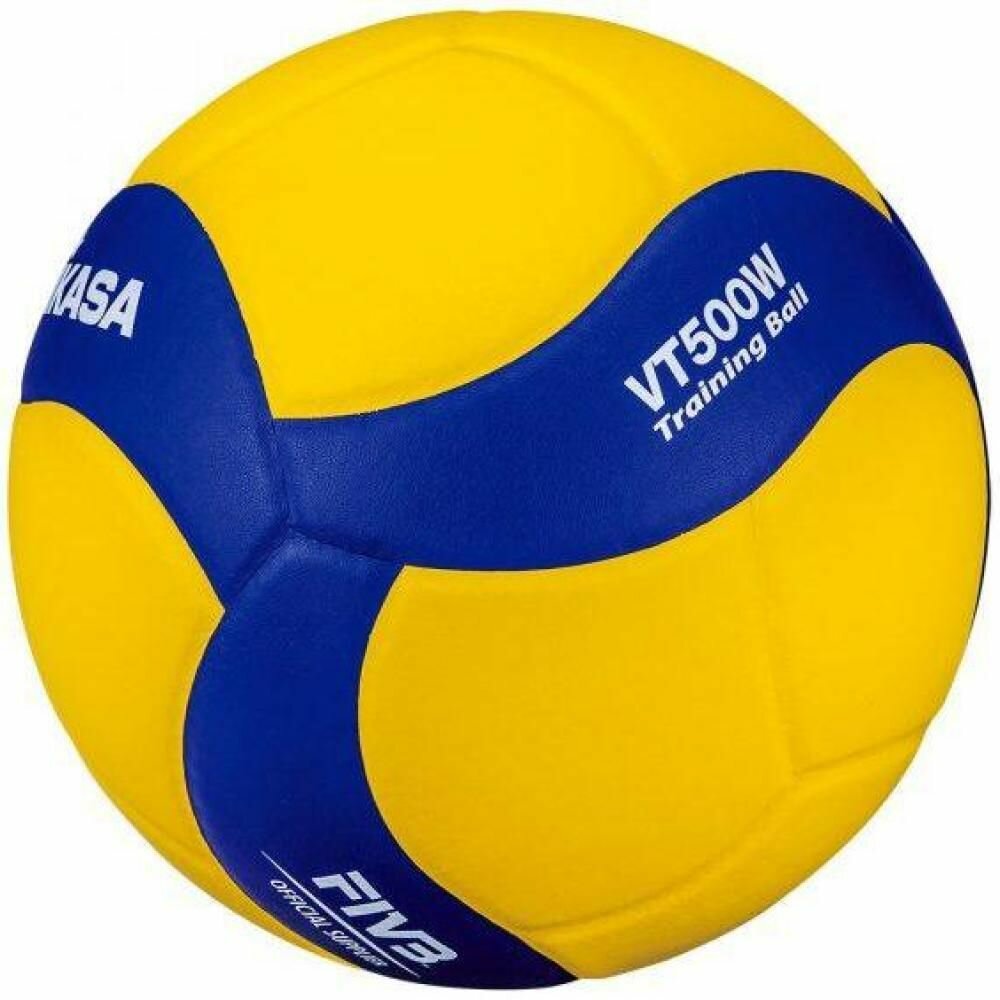 Волейбольный мяч Mikasa VT500W, Decathlon, Цвет: Желтый / Синий, Размер: 5