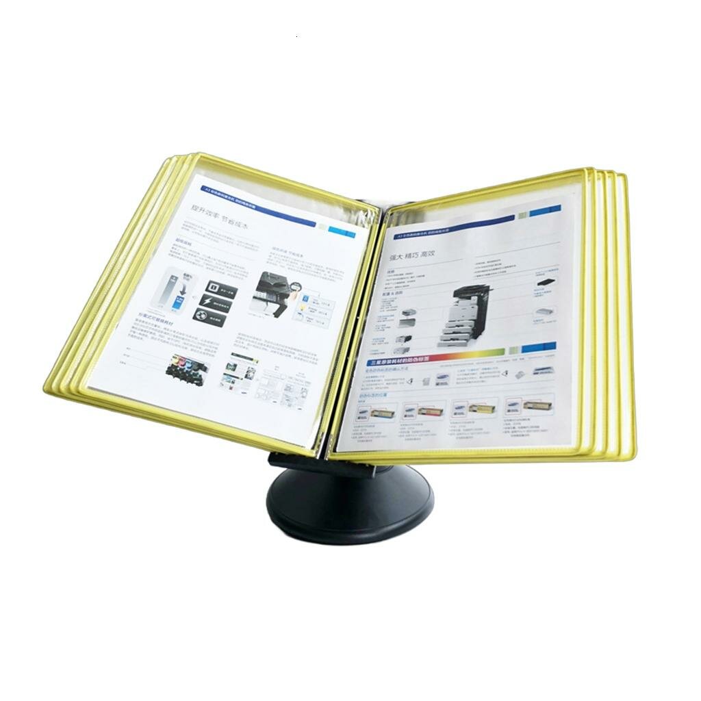 Настольный органайзер для лабораторных документов, Желтый