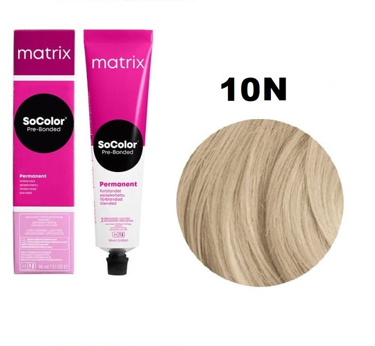 Matrix краска Socolor Pre-Bonded 10N очень-очень светлый блондин 90 мл Матрикс