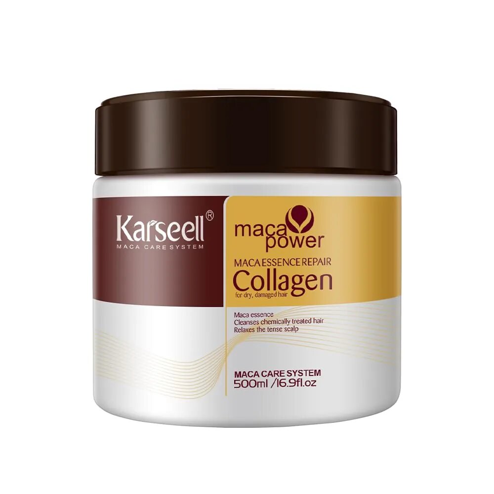 Karseell Maca Power Essence Repair коллагеновая маска для волос 500 мл.