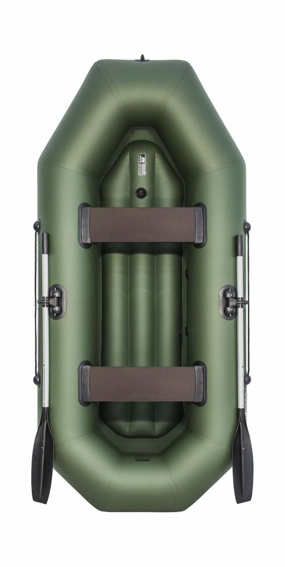 Надувная лодка ПВХ, аква-оптима 260 НД, зеленый