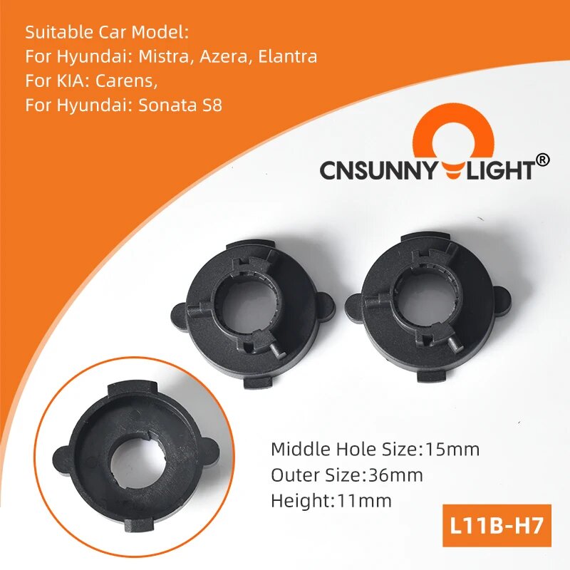 H7 H1 светодиодный адаптер для лампы фар, цоколь, держатель, цоколь, кронштейн для 2pcs L11B-H7