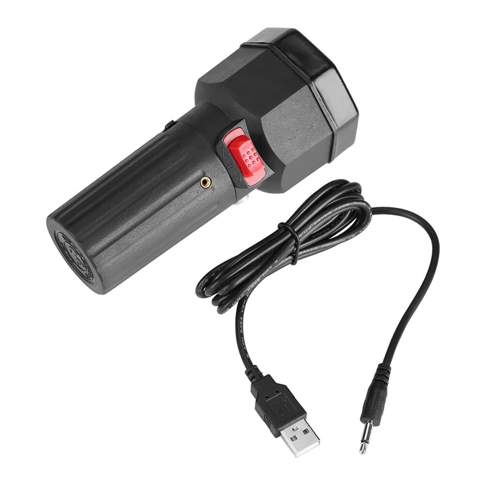 Мультитул для гриля с USB-портом для зарядки, пластиковый корпус, стальной цвет