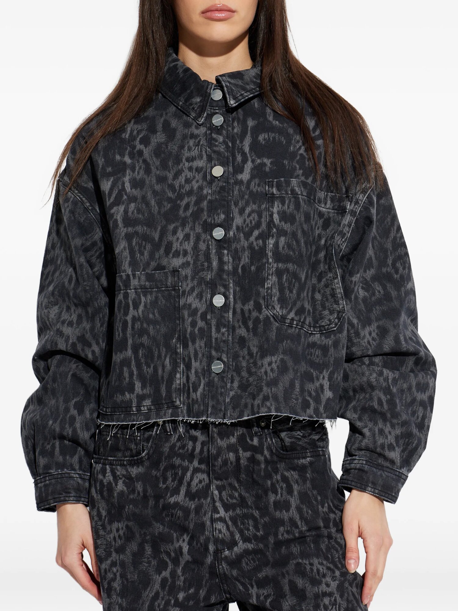 Куртка AllSaints Nicky, размер 30, black/black — фото 1