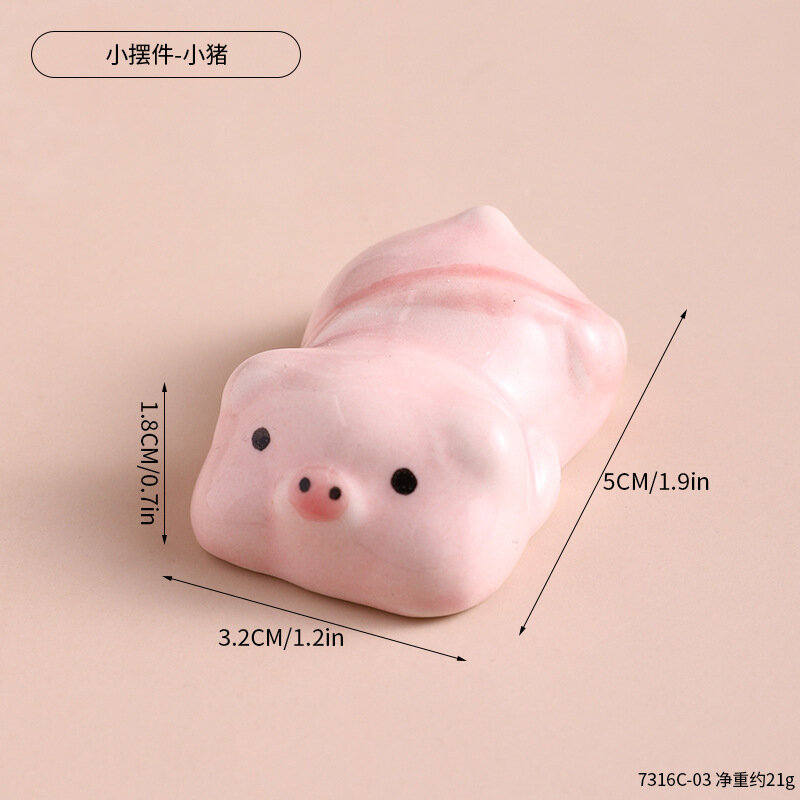 Милая керамическая подставка для палочек для еды в виде мультяшного животного для домашнего использования, многофункциональное настольное декоративное украшение, держатель для палочек.