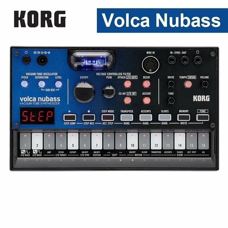 Korg Volca NuBass вакуумный басовый синтезатор (Подарите европейский стандартный адаптер)