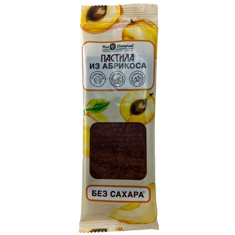 Пастила без сахара "Абрикос" NUT VINOGRAD 80 г