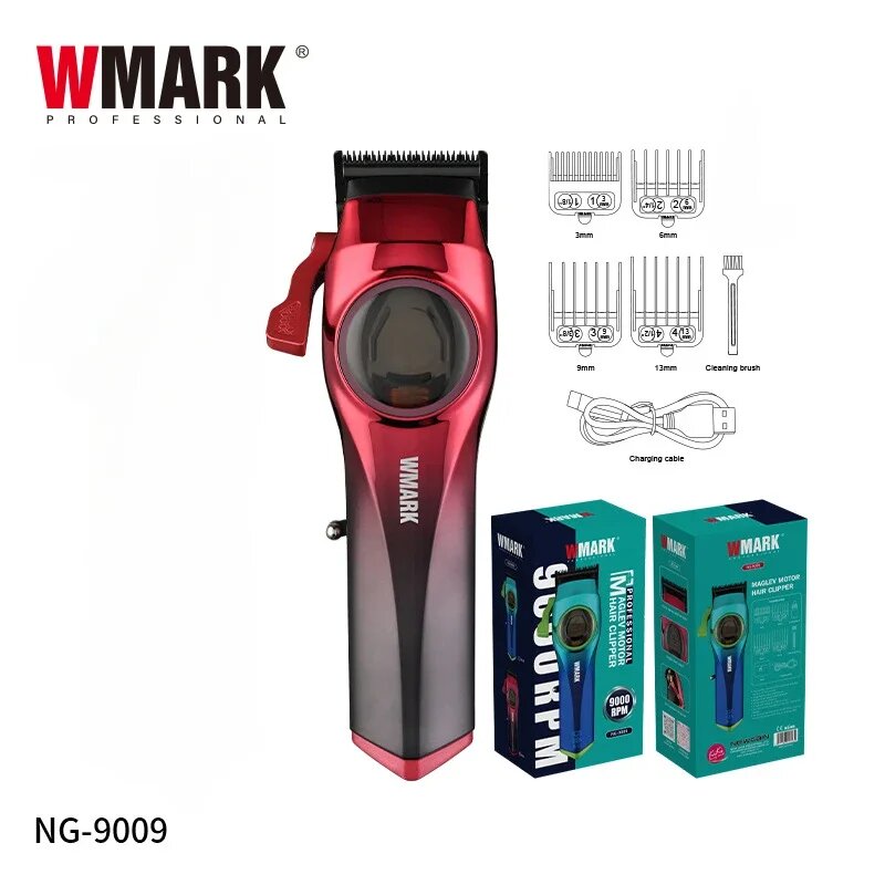 WMARK NG-9009 R Машинка для стрижки волос с коробкой