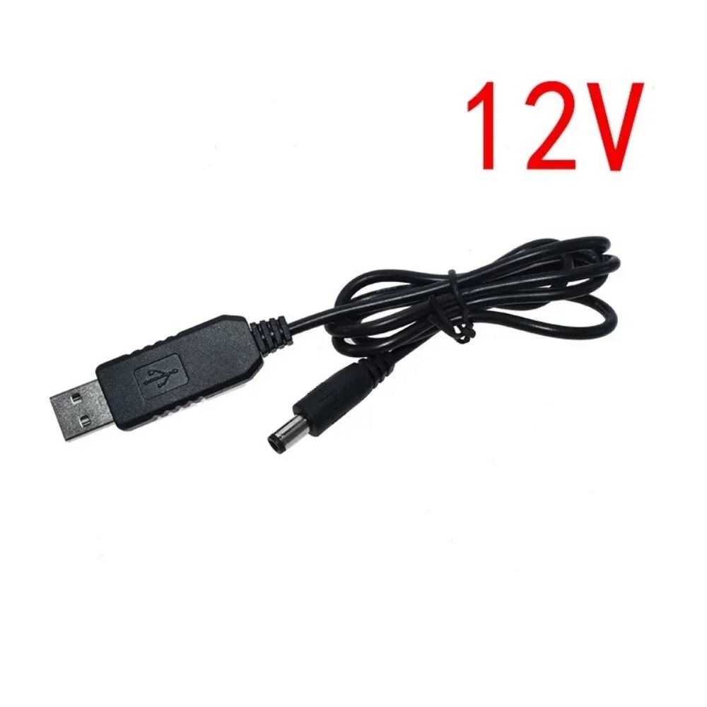 USB кабель питания 5В-12В 5.5*2.1мм для роутера 12v