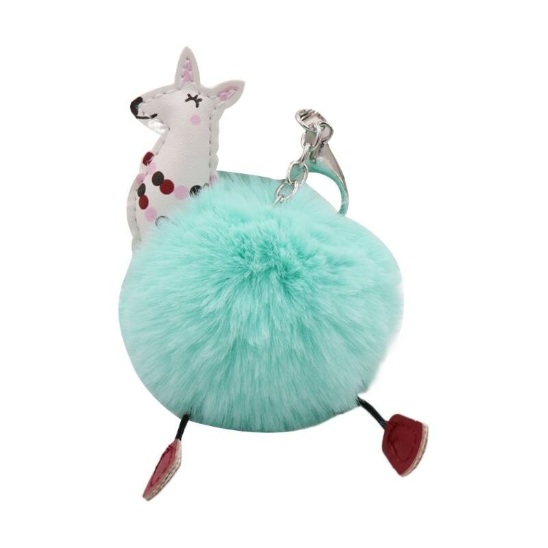 Плюшевый барашек-подвеска, Зеленый