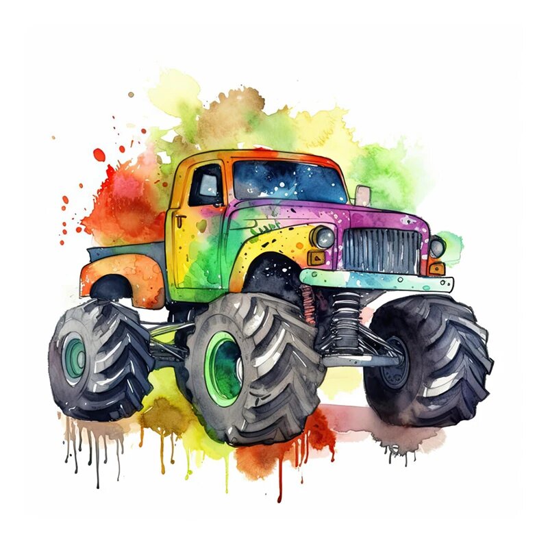 Наклейки Monster Truck, цвет C217-A PVC