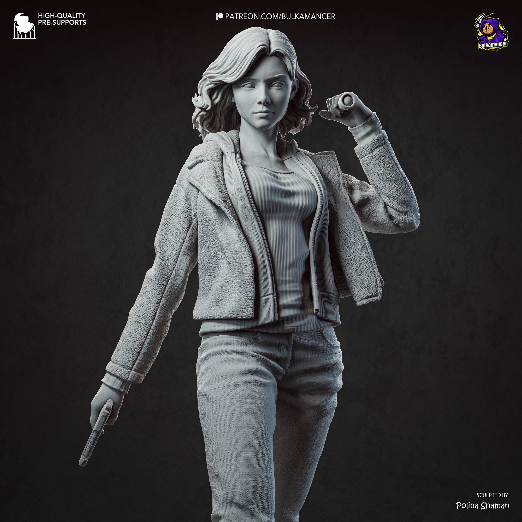 Фигурка под покрас Grace Ashcroft Residual Evil Requiem 226мм