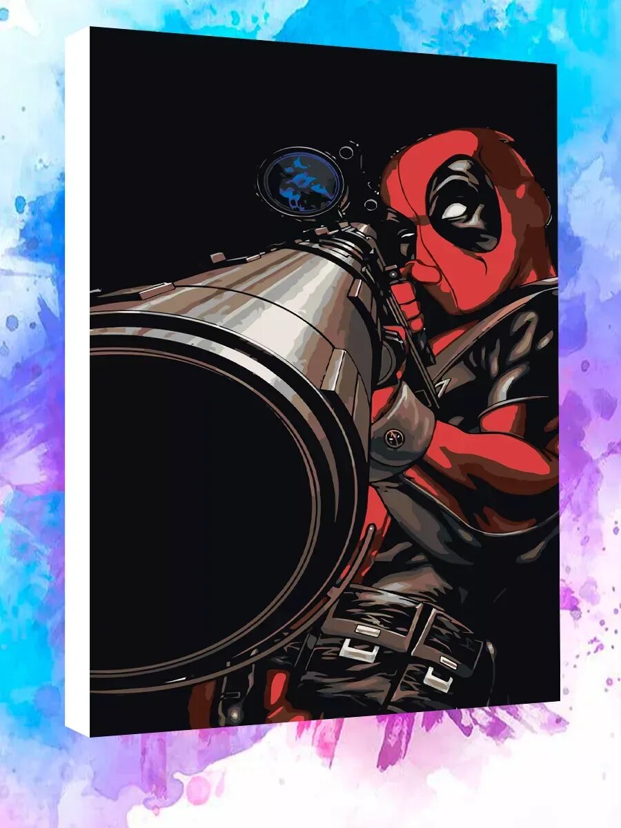 Картина по номерам Дэдпул Супергерой Marvel Кино