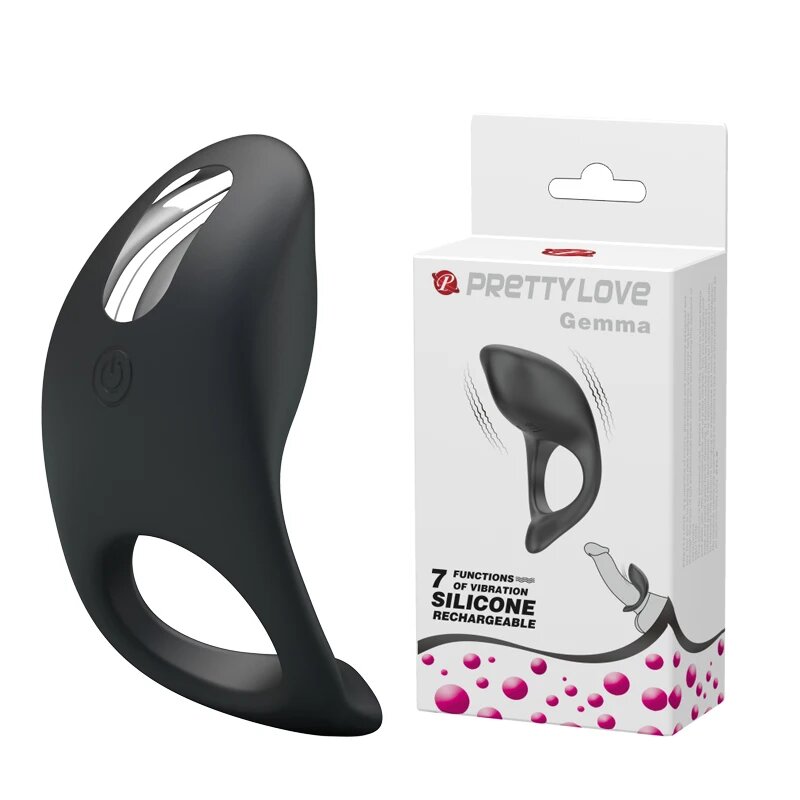 Prettylove Gemma, вибратор, 7 функций, силикон, перезаряжаемый