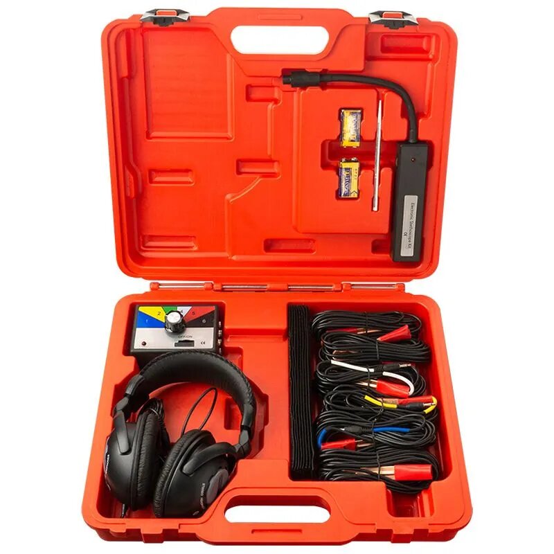 Электронный автомобильный стетоскоп для выявления шума двигателя, трансмиссии и поиска неисправностей. Комплект с наушниками и кабелями.