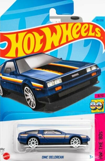 Hot Wheels 2023L, Литая модель автомобиля 1:64(101-DMC DELOREAN)