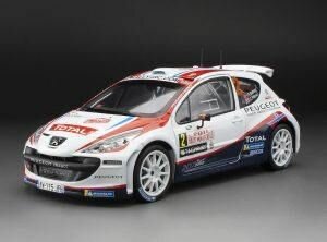 SunStar Модель автомобиля Peugeot 207 S2000 в масштабе 1:18, изготовленная из литого под давлением металла