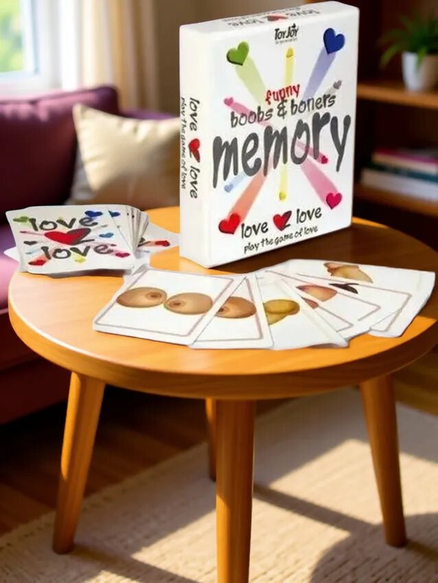Эротические карты для взрослых Funny Boobs & Boners Memory от Toy Joy