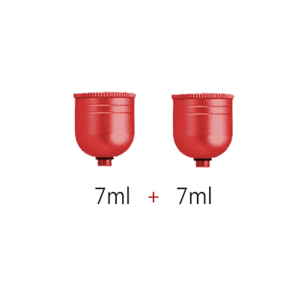 Портативный аэрограф LIXIU для nail art 2pcs Red Cups