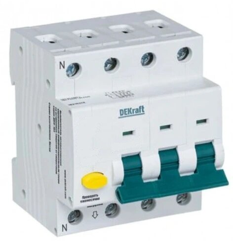 16214DEK / АВДТ 3Р+N 25А 30мА AC С ДИФ-103 6кА