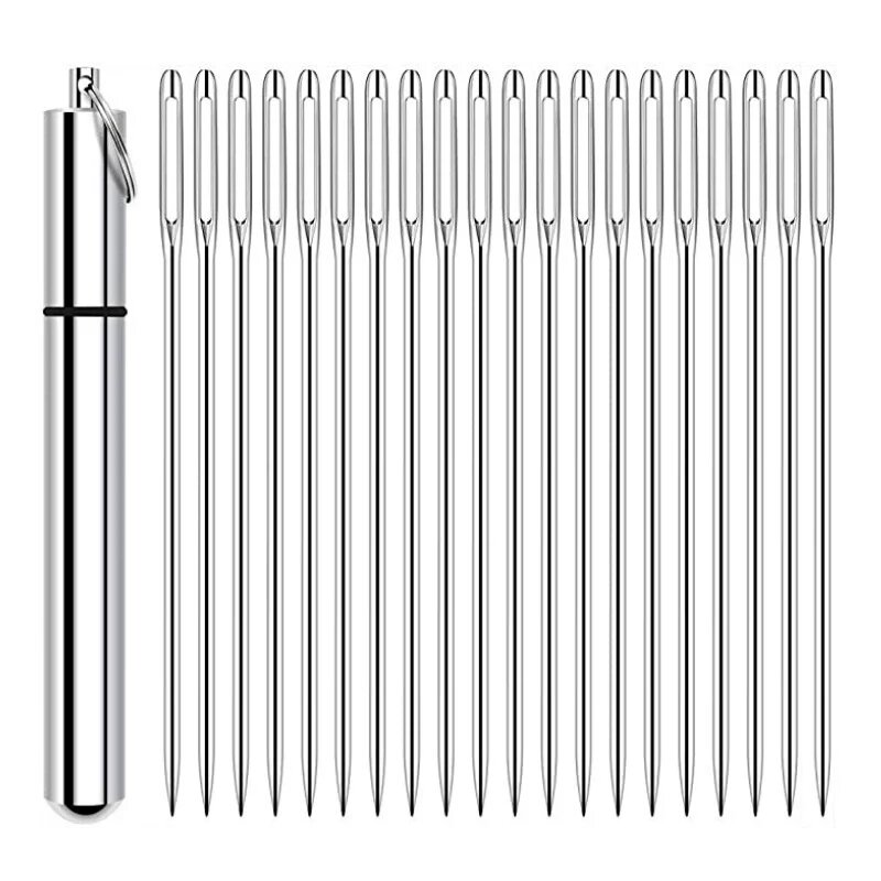 Набор швейных игл QERVFLO из нержавеющей стали для вышивания 20pcs 6CM