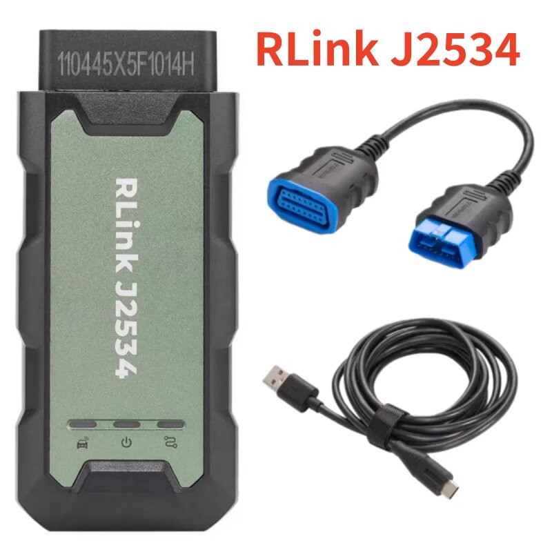 Программатор TOPDON RLink J2534 Pass-Thru для OEM-перепрограммирования и диагностики, расширенная поддержка J2534 VCI, D-PDU, CANFD, DoIP