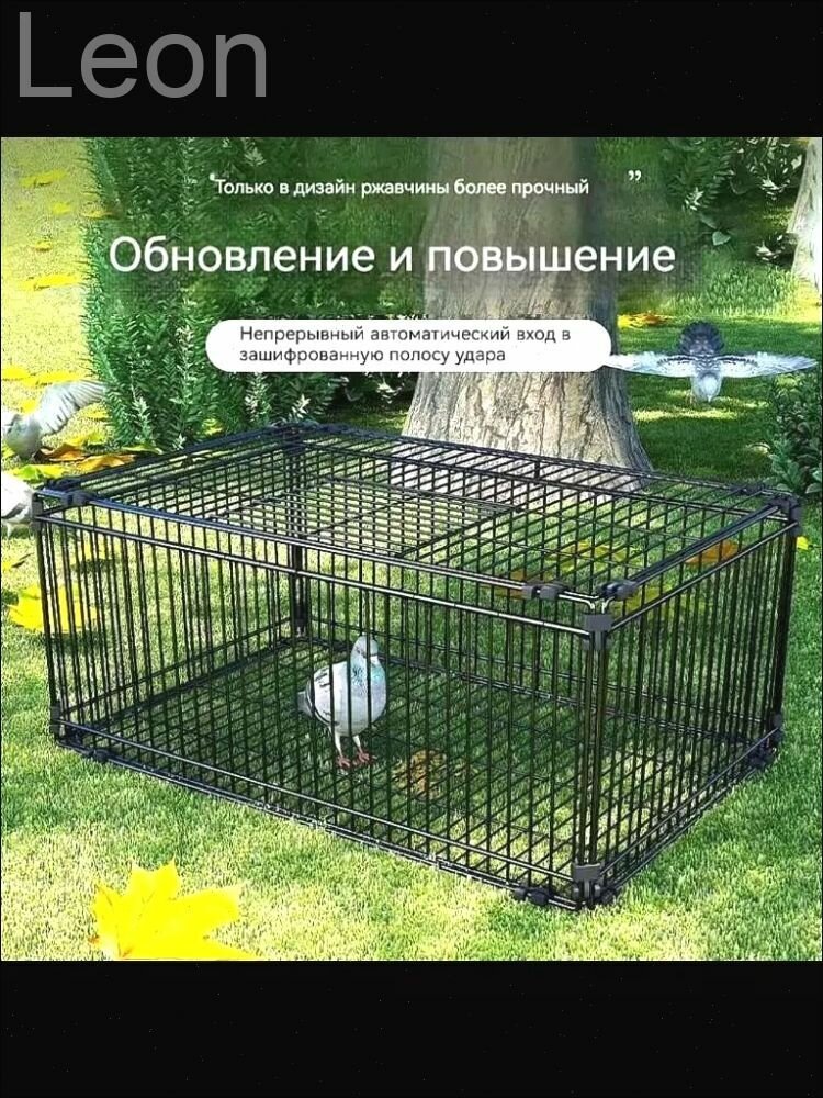 Усовершенствованная ловушка для голубей характеризуется повышенной прочностью и долговечностью, премиум конструкция