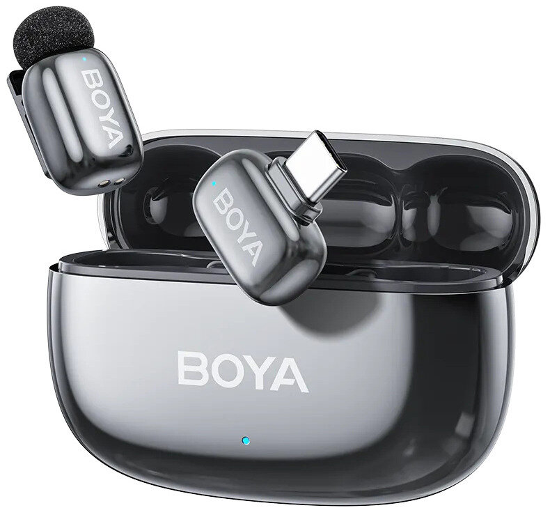 BOYA Mini 2-05, серебристый, беспроводной микрофон