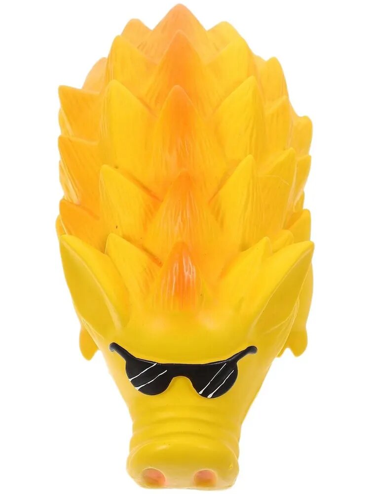 Игрушка Для Собак Из Пищевого Латекса, Желтая, Форма Кабана, Для Чистки Зубов И Предотвращения Повреждений, 1 Штука