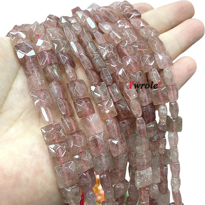 Бусины Strawberry Quartz 10x5 мм YWROLE