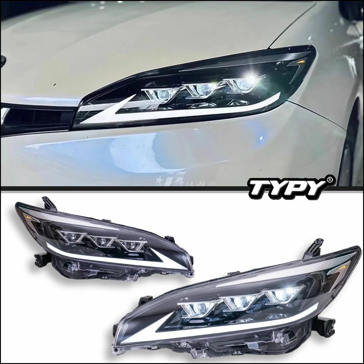 Автомобильные фары для Toyota Wish 2009-2015 LED автомобильные лампы