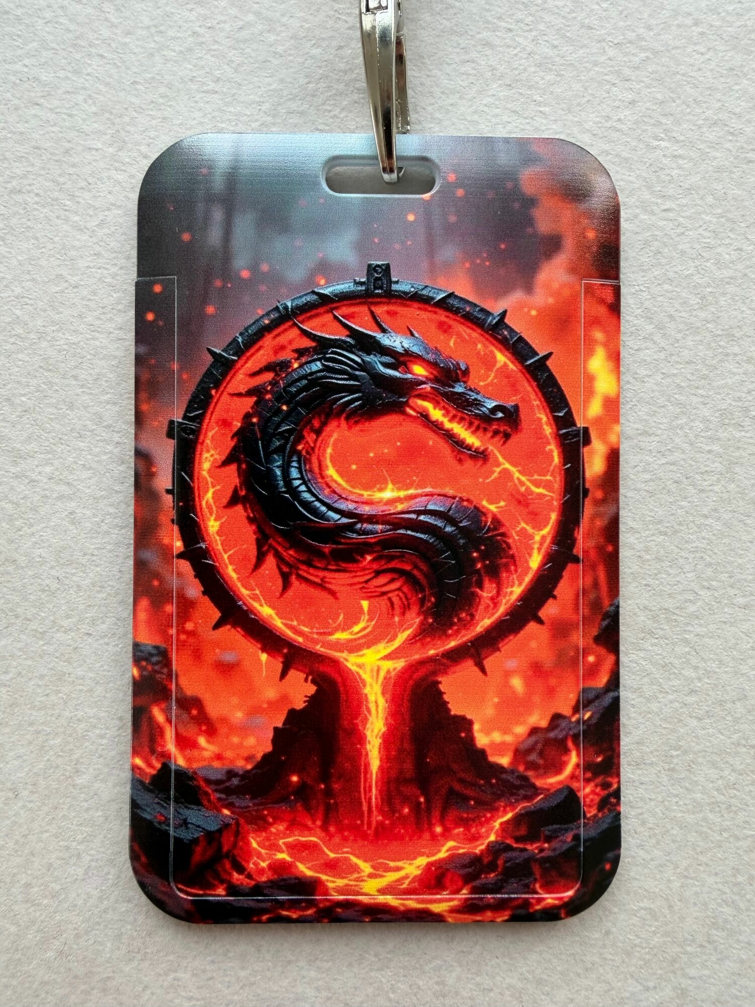 Чехол для пропуска с рулеткой; Бейдж для пропуска с рулеткой Mortal Kombat