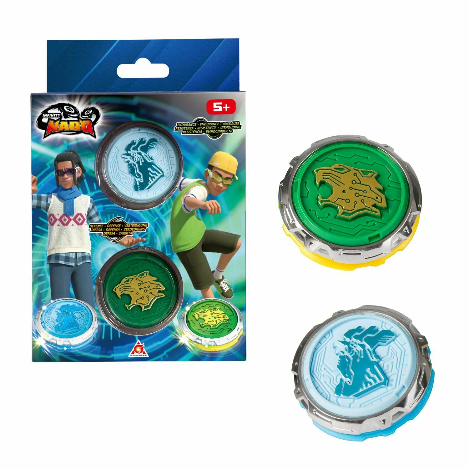 Набор волчков Infinity Nado 2 шт, ЭпикЛончер Phoenix, Leopard, TM 41736, пластмасса