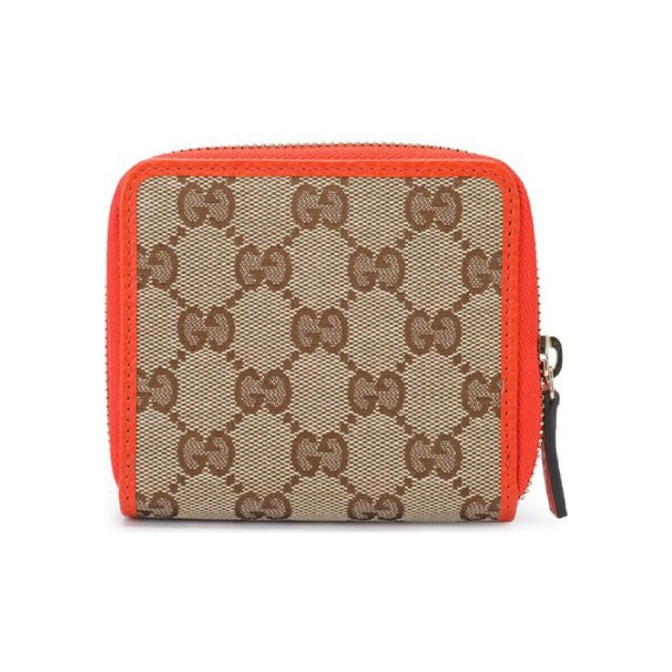 Бумажник GUCCI, оранжевый — фото 1