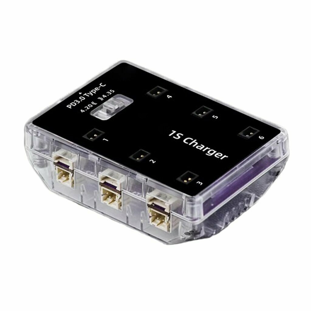6-Канальное Зарядное Устройство Для Быстрой Зарядки 1S LiPos / LiHV С Технологией Теплоотвода