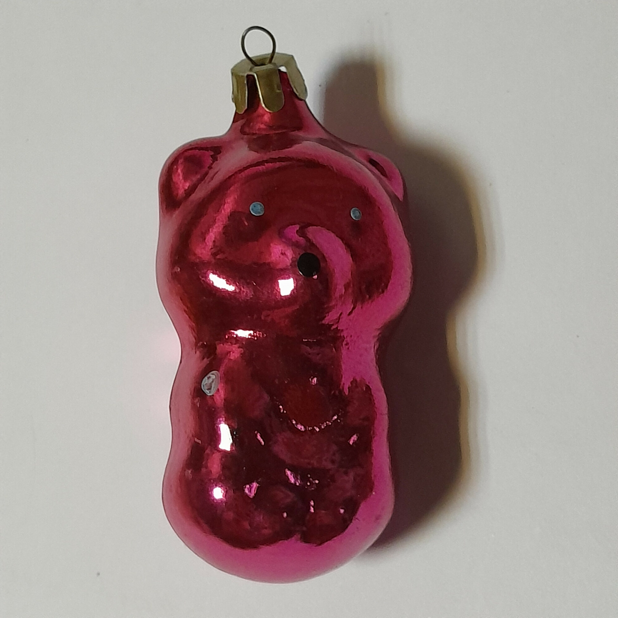 Елочная игрушка Мишка, Орловская фабрика "Победа", винтаж, раритет