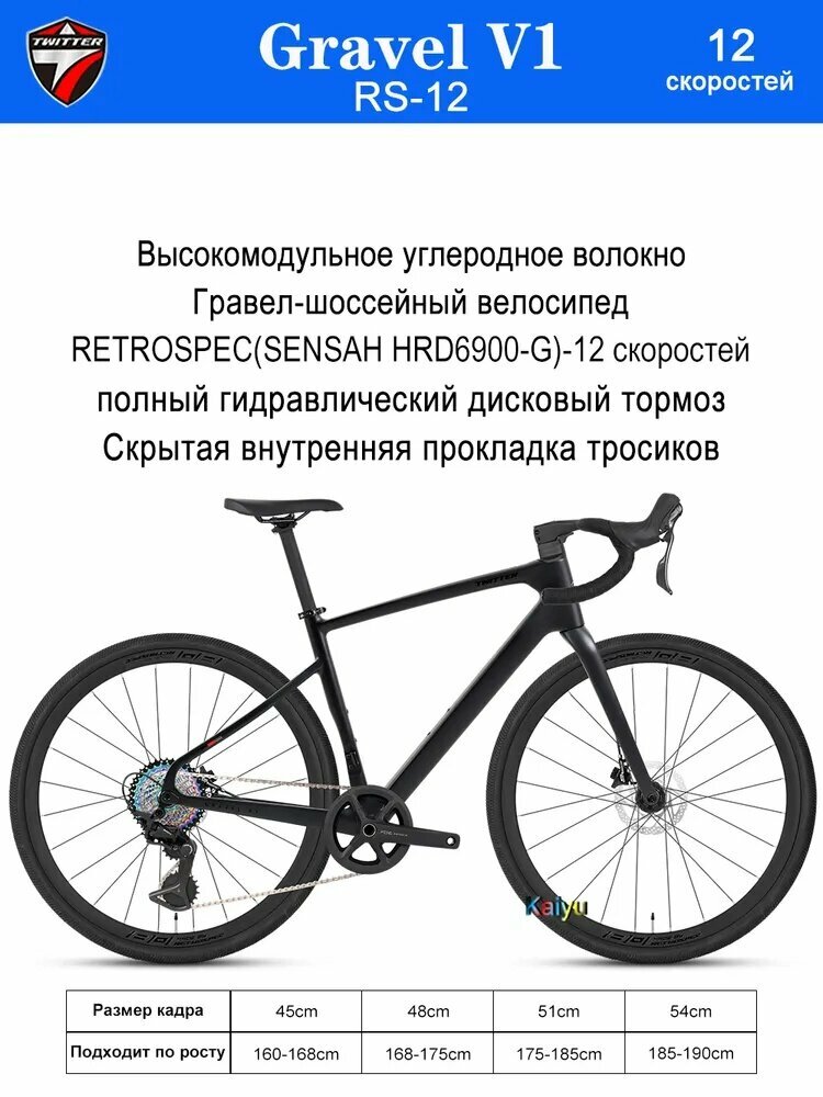 Twitter Велосипед Гравийный, Gravel V1