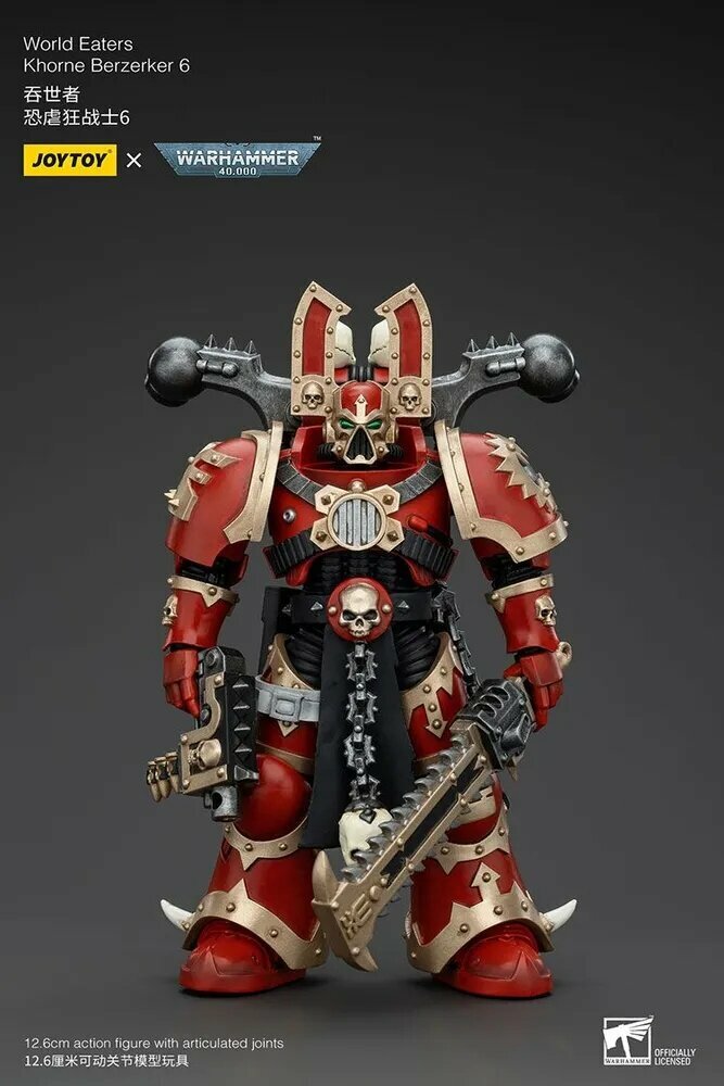 Подарочная модель JOYTOY Warhammer The Horus Heresy1:18 World Eaters Khorne Berzerker 6