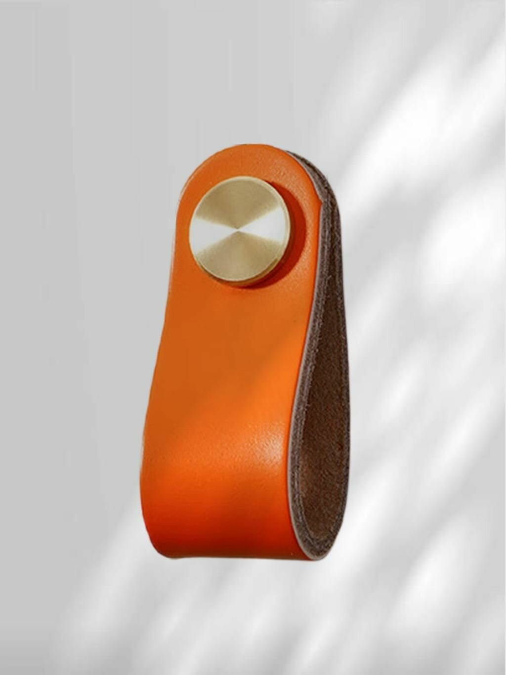 Кожаные кольцевые ручки для ящиков, Оранжевый