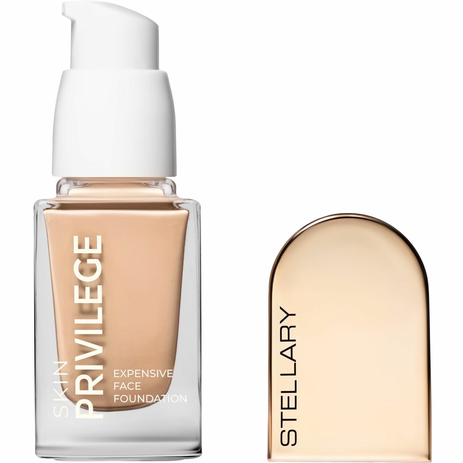STELLARY Тональный крем для лица 02 Бежевый с сатиновым финишем Foundation cream Skin Privilege