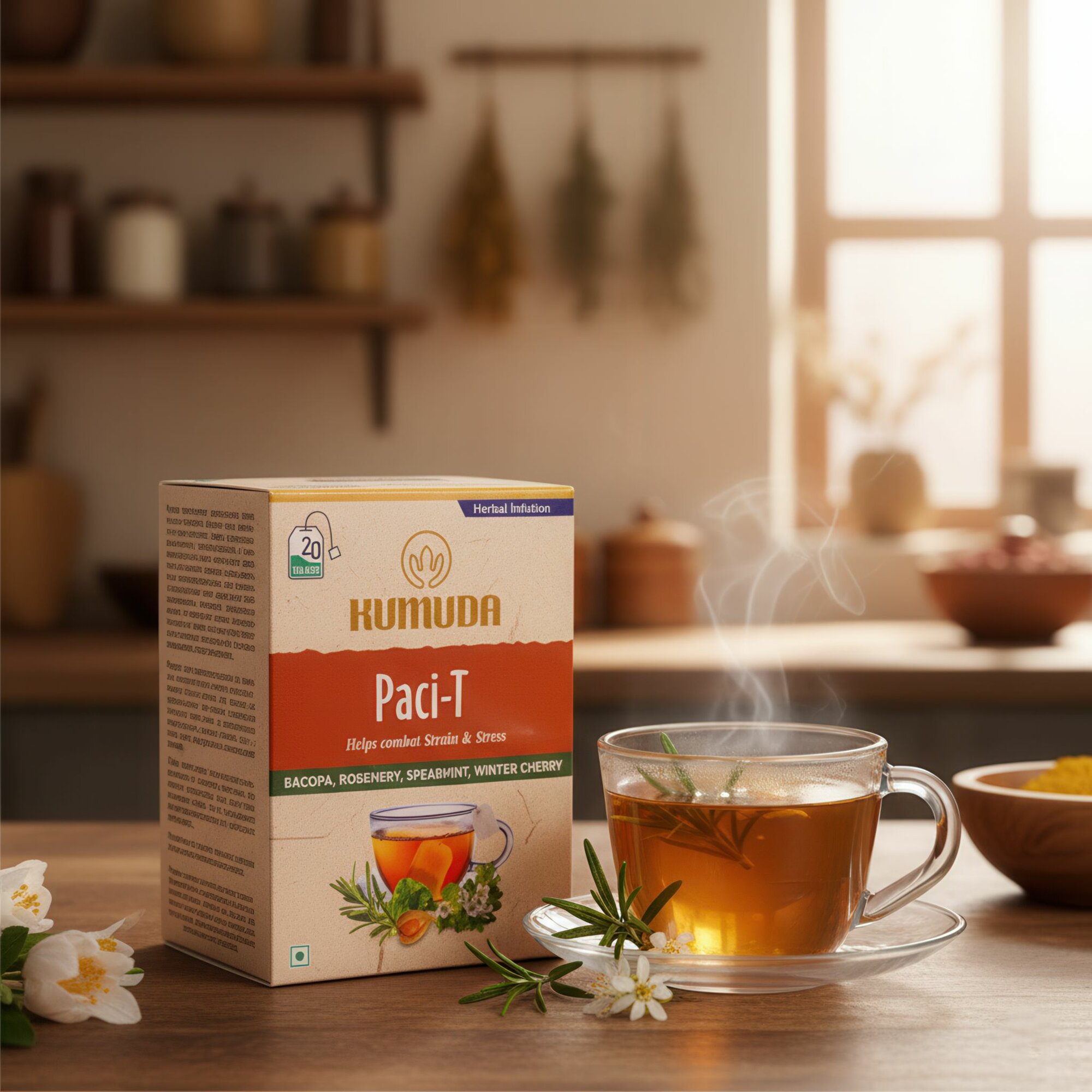 Kumuda Индийский чай Паси-Т от Тревоги и стресса