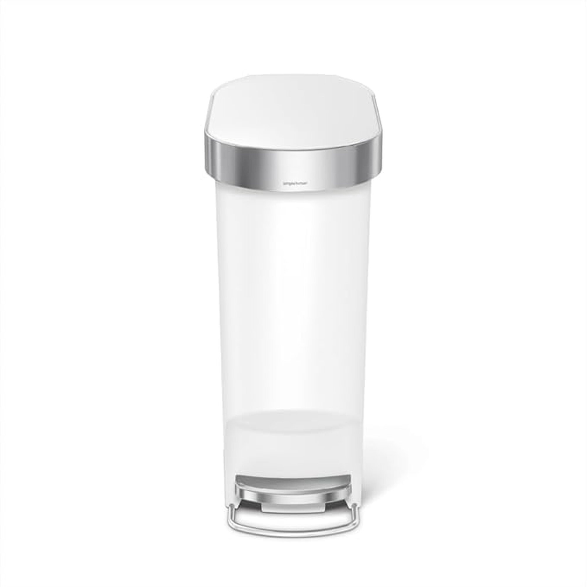 Мусорное ведро Simplehuman CW1392, 40 л размер 51 x 62,6 x 26 см- цвет белый, пластик